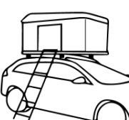 China Sunsing Car Roof Tent for 2-6 People with 210×125cm Dimensions and 90kg Capacity - UV Resistant Outdoor Camping Gear for sale