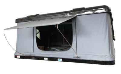 China Grey Car Roof Top Tent 210x140cm with 280g T/C Fabric and ABS Shell for All-Season Camping for sale