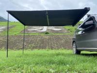 China Car Side Awning 250×200×200 cm with Aluminum Frame and 420D Waterproof Fabric for Outdoor Camping for sale