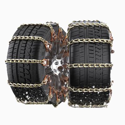 China Universal Anti-Skid Snow Chains with Coarse Manganese Steel - Fits 165-285mm Wheel Widths, 100 SETS MOQ for sale