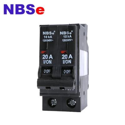 China NBSe NT Series Plug Fuse Circuit Breaker 1 Phase 2P 20A Mini Type For Automotive for sale