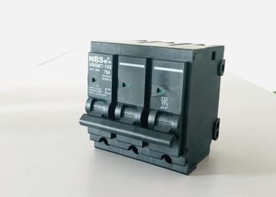 China NBSe 75A 3 Phase Plug Fuse Circuit Breaker NBSM7-100 Series Black / White for sale