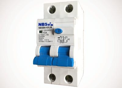 China 1+N Pole Residual Current Circuit Breaker NBSB6-63LM Series RCCB 2P CL.AC TYPE for sale
