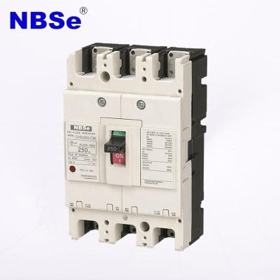 China NF250 CW MCCB Molded Case Circuit Breaker 3 Phase 25~100KA Plug In Type for sale