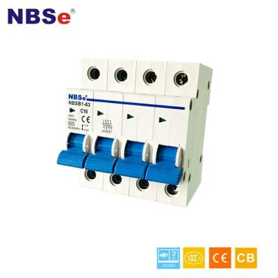 China Lightweight Four Pole Circuit Breaker High Short Circuit Capacity NBSB1 Series for sale