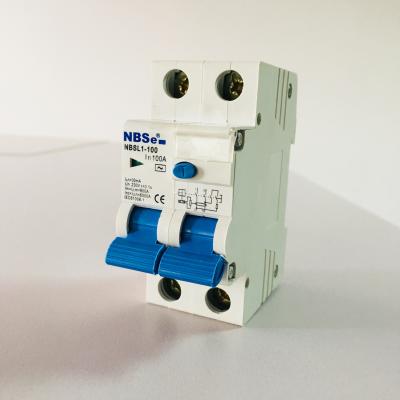 China NBSL1-100 Series Residual Current Circuit Breaker AC 50/60Hz Long Mechanical Life for sale