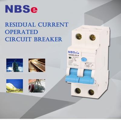 China IEC61008 Electromagnetic  Double Pole 4P RCBO Device Residual Circuit Breaker With Overload for sale