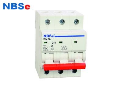 China Miniature 3 Phase Circuit Breaker PA66 Material Short Circuit Protection for sale