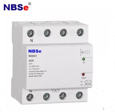 China NOD1 3Phase+N Shunt Trip Circuit Breaker Overvoltage Undervoltage Protection for sale