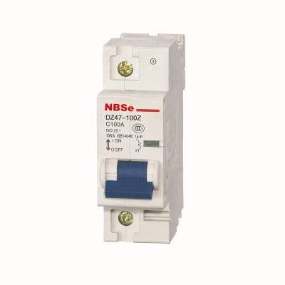 China DC MCB Industrial Type Circuit Breaker / Solar PV Breaker 80A 100A 125A 1P 2P 3P 4P for sale