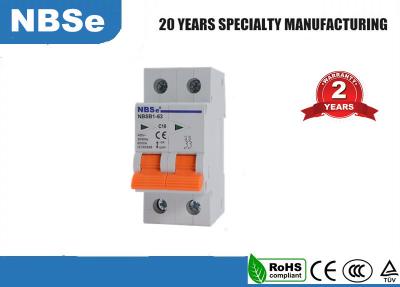 China NBSe NBSB1 Electrical Mcb Circuit Breaker , Double Pole Mcb Miniature Circuit Breaker for sale