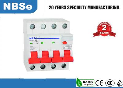 China Small Residual Current Circuit Breaker For AC Volt 4 Pole  63 Amp 30 MA for sale