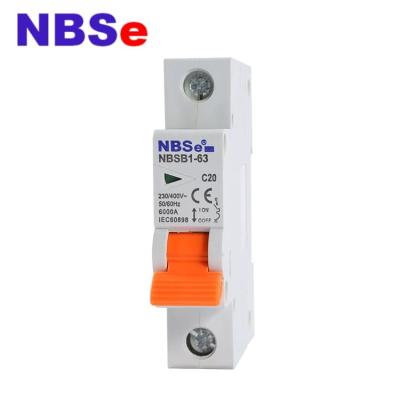 China Din Rail Mount  1P  DZ47-63 EN60947-2 C Curve Circuit Breaker for sale