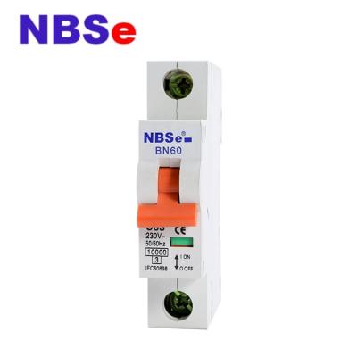 China Flame Resistant Plastic BN60 10KA Micro Circuit Breaker for sale
