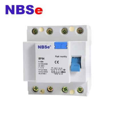 China 4P 30MA BF62 Residual Current Circuit Breaker for sale