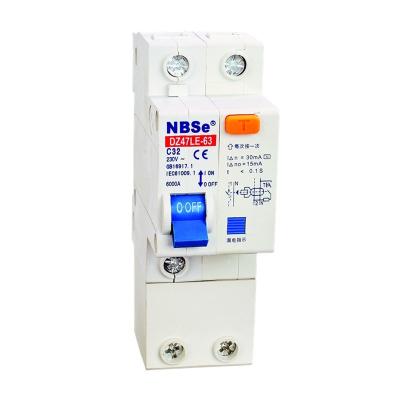 China 6KA  400V Earth Leakage RCCB RCBO Main Switch RCD short circuit protection for sale