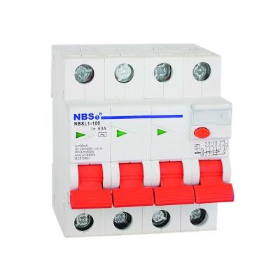 China 100A Curve D  ELCB Circuit Breaker Earth Leakage Protection Unit for sale