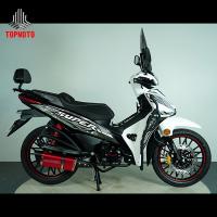 China 123.7cc Engine Underbone Motorcycle with 4-Speed Semi-Automatic Clutch and Electric & Kick Start for sale