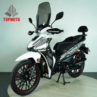 China 123.7cc Engine Underbone Motorcycle with 4-Speed Semi-Automatic Clutch and Electric & Kick Start for sale