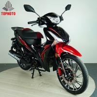 China 107cc Air-Cooled Underbone Motorcycle with 4-Speed Semi-Automatic Transmission and LED Lighting for sale