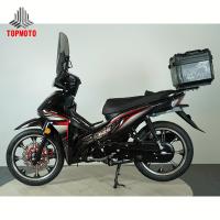 China 107cc Horizontal Engine Underbone Motorcycle with 4-Speed Semi-Automatic and Dual Start System for sale