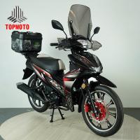 China 107cc Horizontal Engine Underbone Motorcycle with 4-Speed Semi-Automatic and Dual Start System for sale