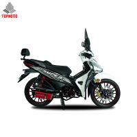 China 123.7cc Engine Underbone Motorcycle with 4-Speed Semi-Automatic Clutch and Electric & Kick Start for sale