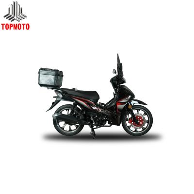 China 107cc Horizontal Engine Underbone Motorcycle with 4-Speed Semi-Automatic and Dual Start System for sale