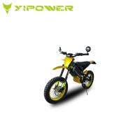 China Belt & Chain Dual-drive Electric Dirt Motorcycle with Carbon Steel Frame and FOC Vector Control for sale