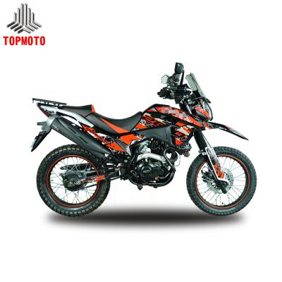China BY160 Air-Cooled Dirt Bike Off Road Motorcycle with 12.5L Large Fuel Tank, Dual Disc Brakes and Spoked Wheels for sale