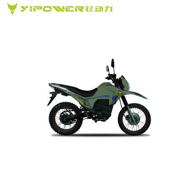 China Stepless Speed Change Chain Drive Electric Off-road Motorcycle with Protection Bar for Electric Dirt Bike Riding for sale