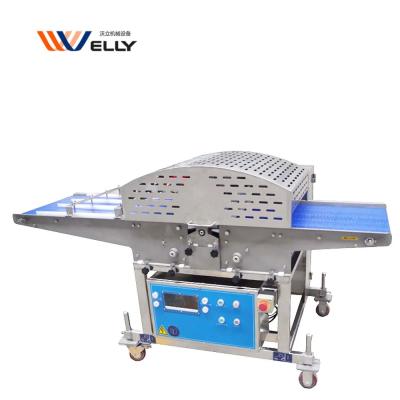 China Conveyor Belt Fresh Duck Breast Boneless Chicken Fillet Meat Slicer Machine 220 Volts for sale