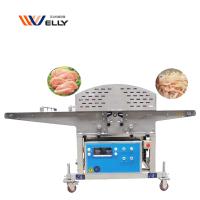 China Conveyor Belt Fresh Duck Breast Boneless Chicken Fillet Meat Slicer Machine 220 Volts for sale