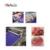 China Conveyor Belt Fresh Duck Breast Boneless Chicken Fillet Meat Slicer Machine 220 Volts for sale