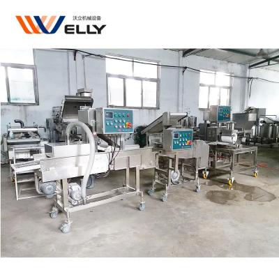 China Professional Cutlet Processing Burger King Chicken Nugget Production Line for sale