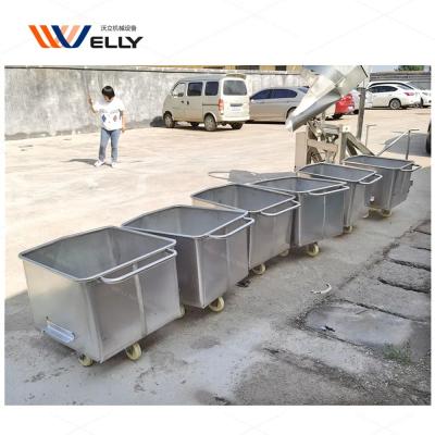 China Easy Operation Stainless Steel Trolley on Wheels Heavy Duty Stainless Steel Trolley Stainless Steel Trolley Cart for sale