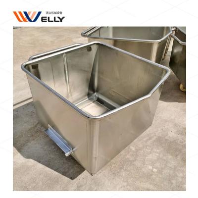 China High Capacity Heavy Duty Stainless Steel Cart 200 Litre Stainless Steel Bin Stainless Food Cart Price for sale