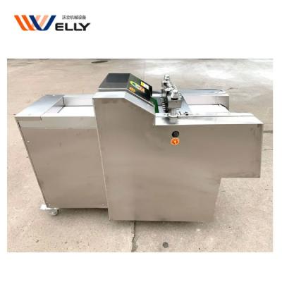 China Trade Assurance Goat Pork Chop Cutting Machine Fish Cutting Machine Small 300 400kg/H Meat Cube Cutting Machine for Mutton Duck for sale