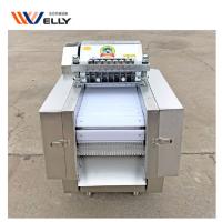 China Trade Assurance Goat Pork Chop Cutting Machine Fish Cutting Machine Small 300 400kg/H Meat Cube Cutting Machine for Mutton Duck for sale