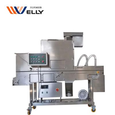 China Commercial Chicken Escalope Potato Patty Starching Machine Fish Nuggets Starching Machine for sale
