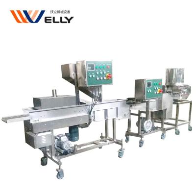 China Automatic Industrial Batter Making Machine Bread Crumbing Balls Machine Chicken Nugget Process Line for sale