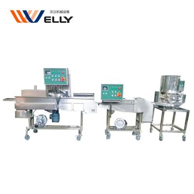 China Hot Sale Crumbs Coating Machine for Patty Automatic Breadcrumbs Machine Beef Patty Production Line for sale