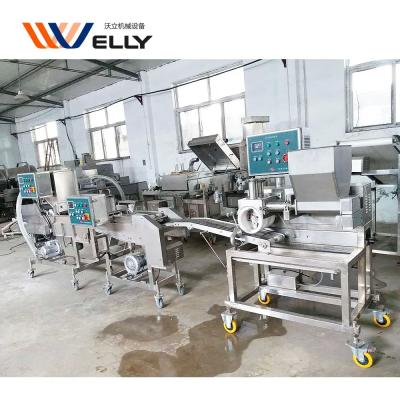 China Factory Directly Supply Beef Cutlet Breadcrumbs Coating Machine Meat Pie Making Machine Burger Patty Process Line for sale
