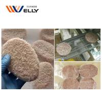 China Big Capacity Fish Cutlet Starching Machine Hamburger Patty Machine Chicken Nugget Line for sale