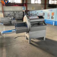 China Electric Cooked Beef Meat Slice Cut Machine Frozen Meat Slicing Machine with Conveyor for sale