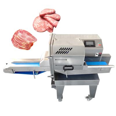 China Commercial Automatic Industrial Electric 3mm Ham Bacon Sausage Slicer Cutting Boiled Beef Meat Slice Machine for sale