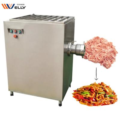 China 500kg/H Professional Three Nets Grinder Frozen Meat Mixer Grinder Price for Frozen Meat for sale