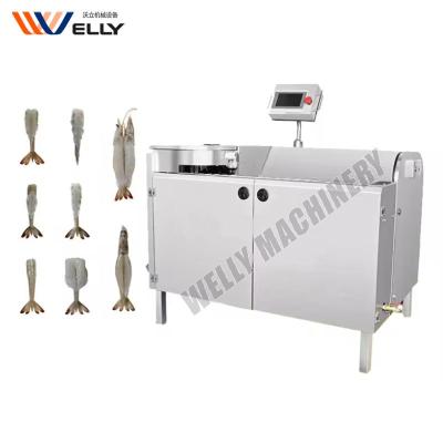 China Semi Automatic Shrimp Open Back Machine Shrimp Shell Removing Peeling Machine Price for sale
