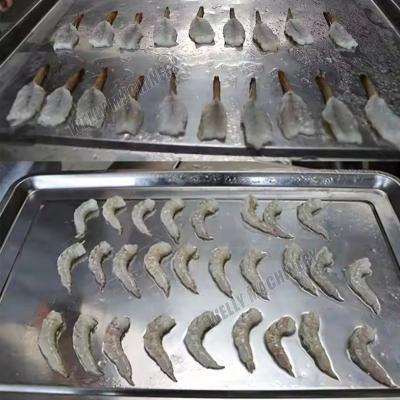 China Automatic Prawn Shrimp Back Opening Splitting Screening Machine Shrimp Take off Skin Auto Peeling Machine for sale