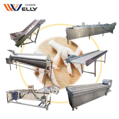 China Professional Chicken Frozen Feet and Paw Washing Machine/ Chicken Feet Package/ Chicken Feet Process Line for sale